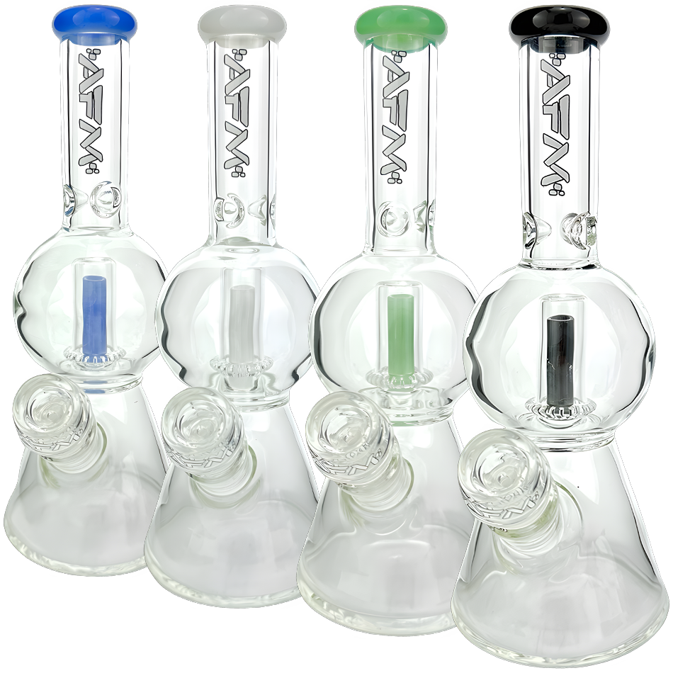 12" Bubble Globe Glass Beaker Bong - One Stop Pipe Shop - Bongs, Dab ...